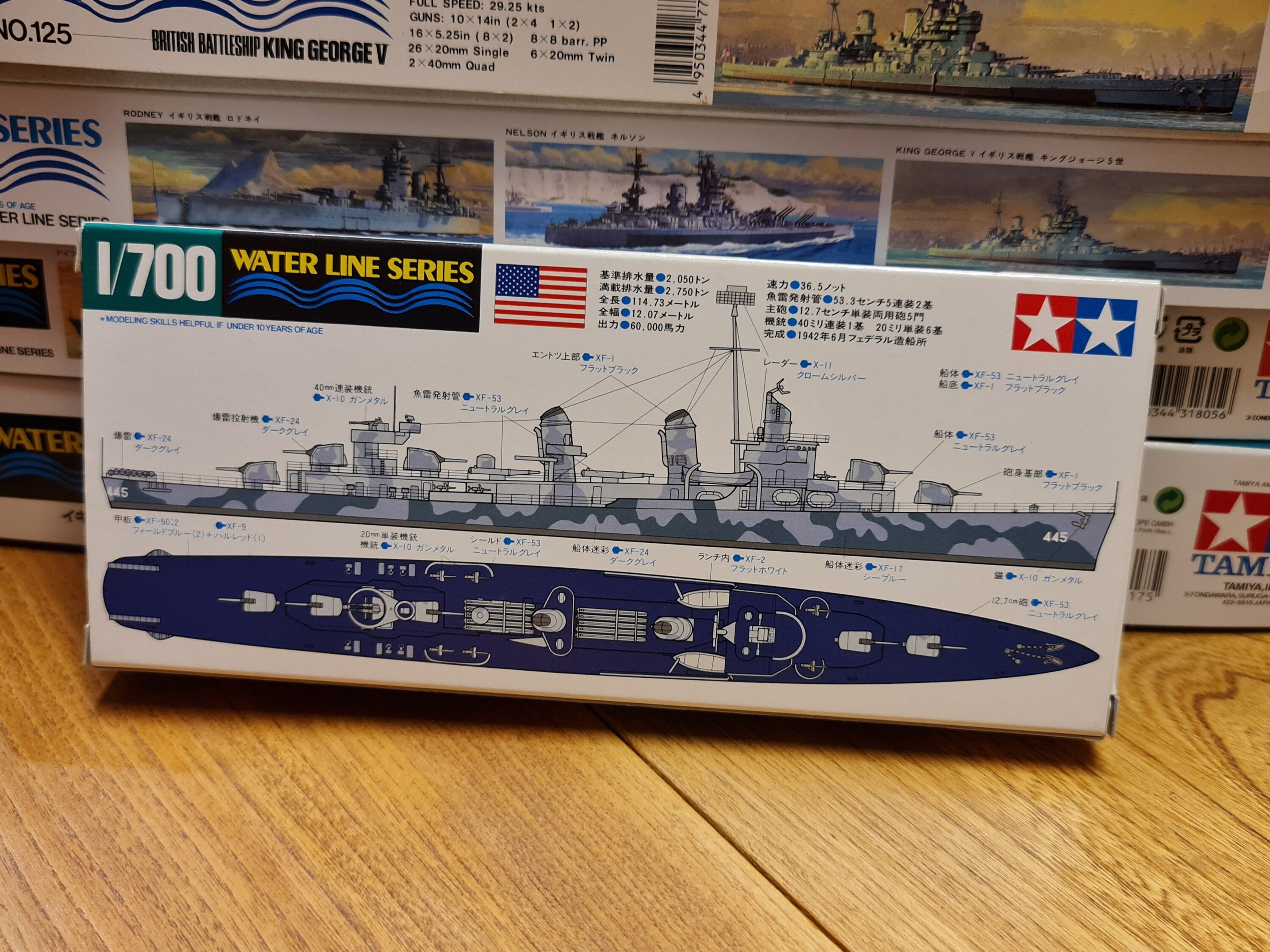 Tamiya Water Line Series 1/700 DD445 Fletcher U.S Navy Destroyer - Etsy
