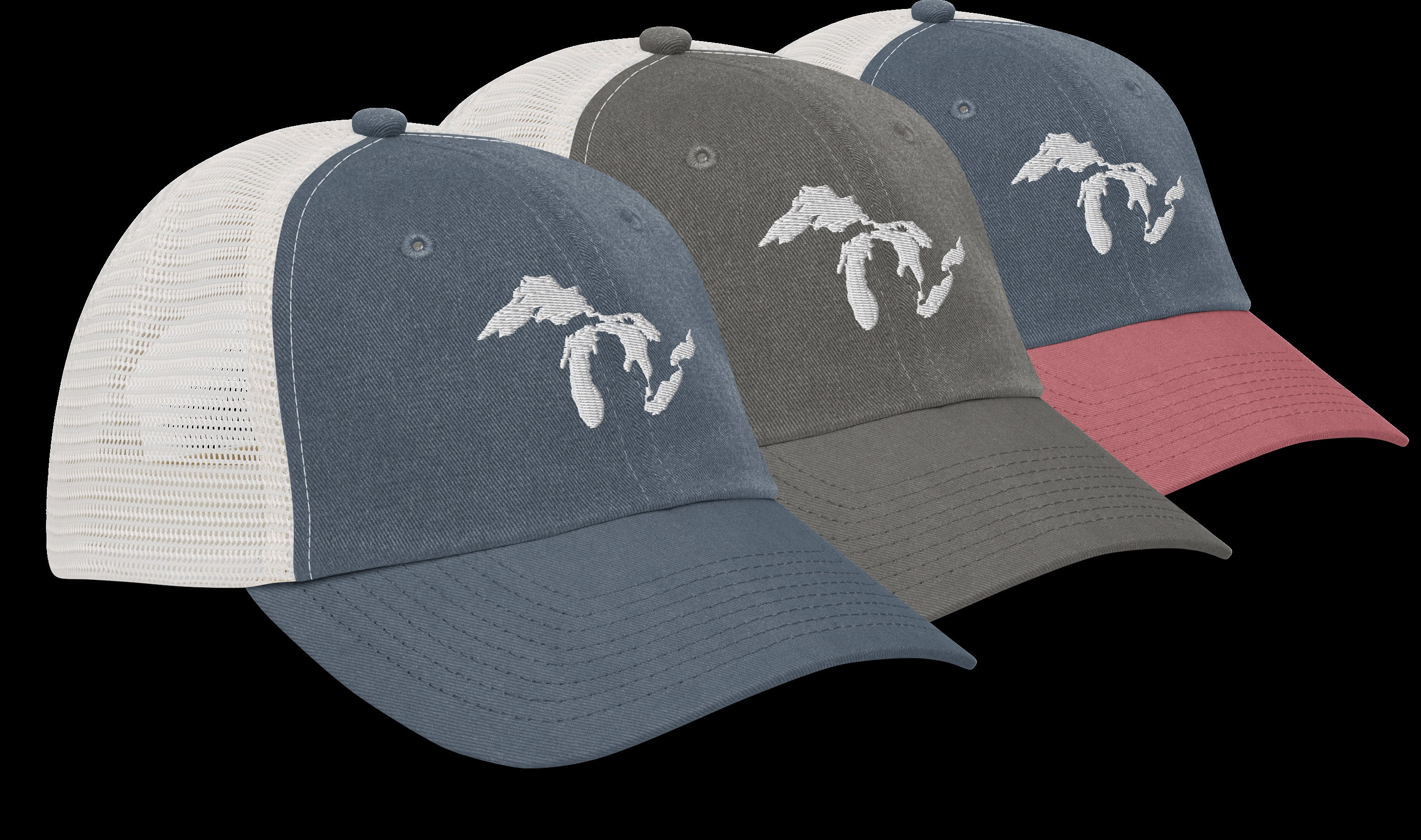 Just the Lakes Kickin Cap Great Lakes Hat Pigment Dyed Hat Great Lake ...