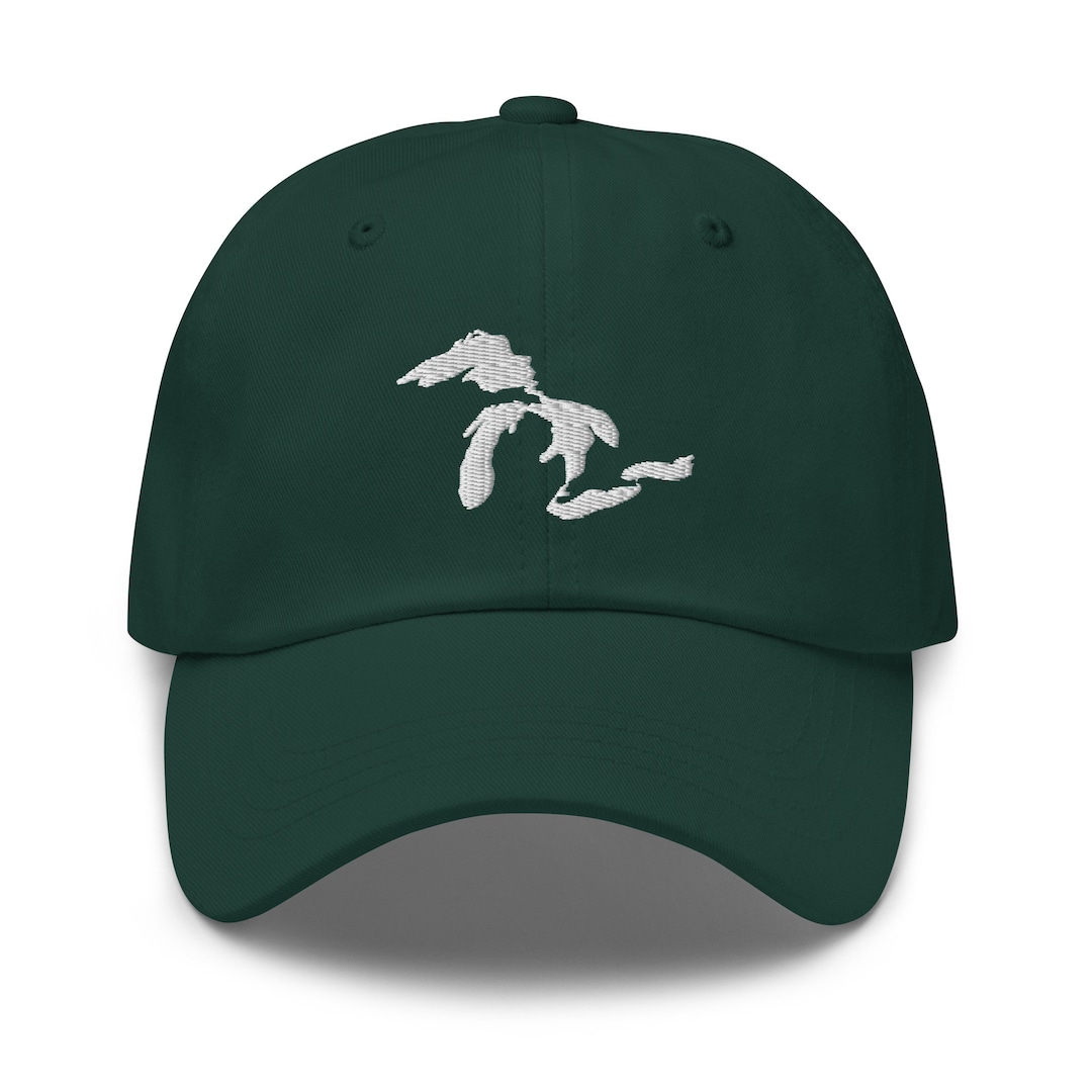 Just the Lakes Michigan State Dad Hat State of Michigan Hat Great Lakes ...