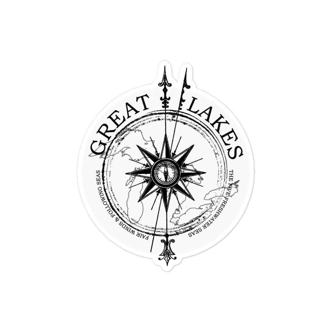 Official Great Lakes Sticker, Fair Winds Logo /nautical Great Lakes ...