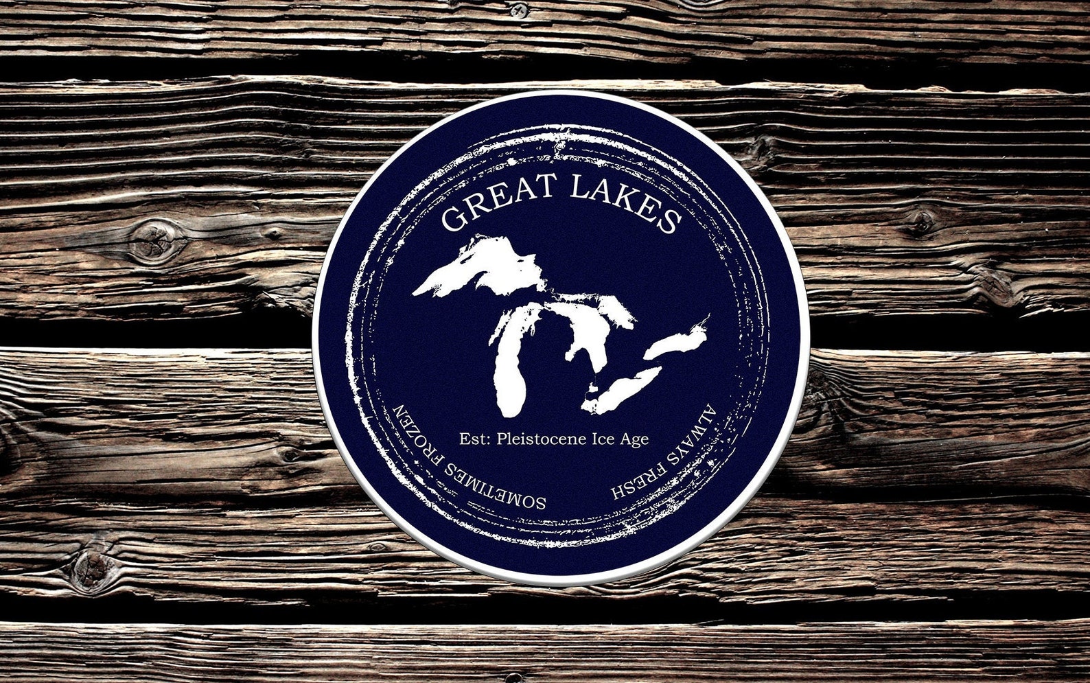 Great Lakes Logo Sticker - Always Fresh, Sometimes Frozen/ Great Lakes ...