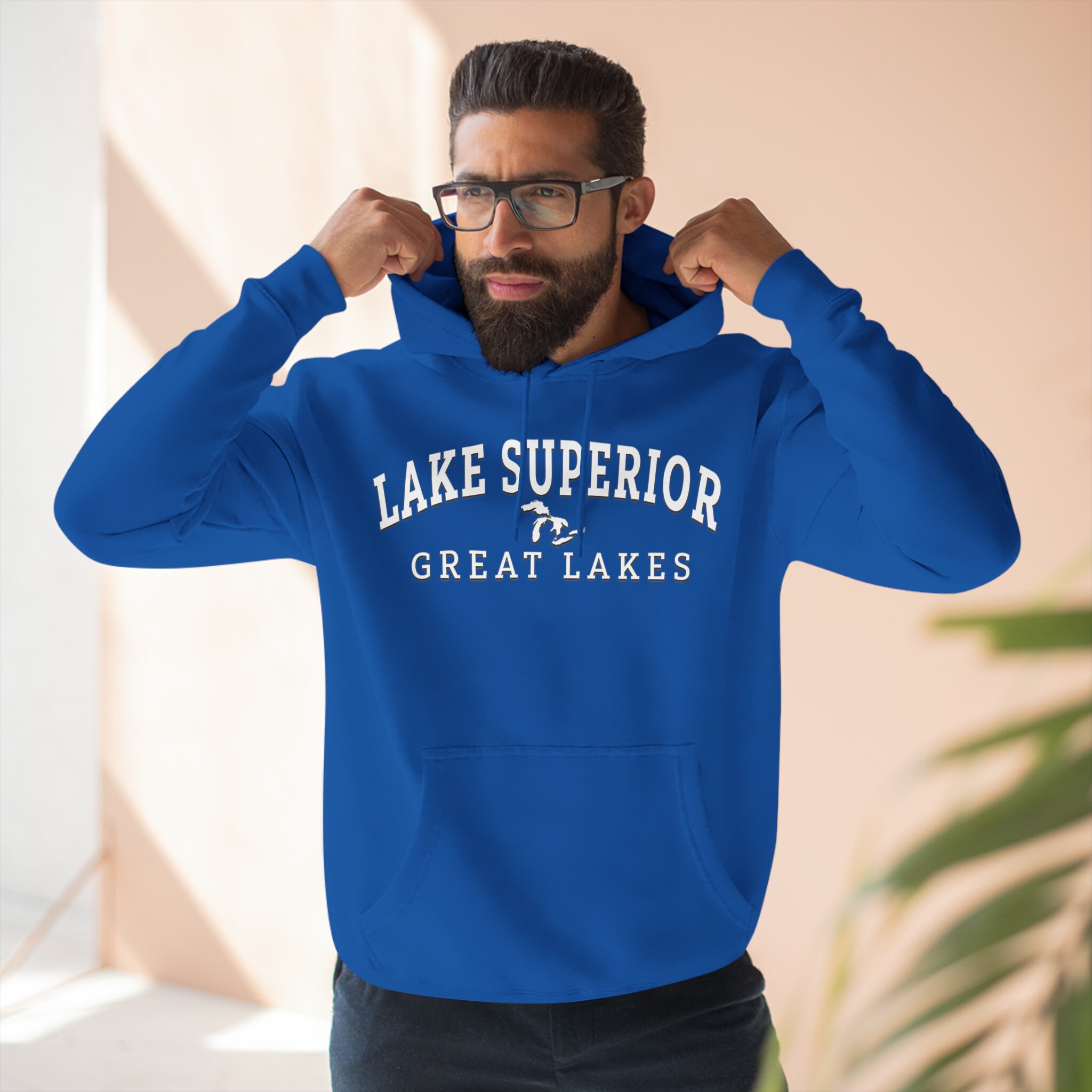 Lake Superior Hoodie Great Lakes Sweatshirt Michigan Hoodie Lakes - Etsy
