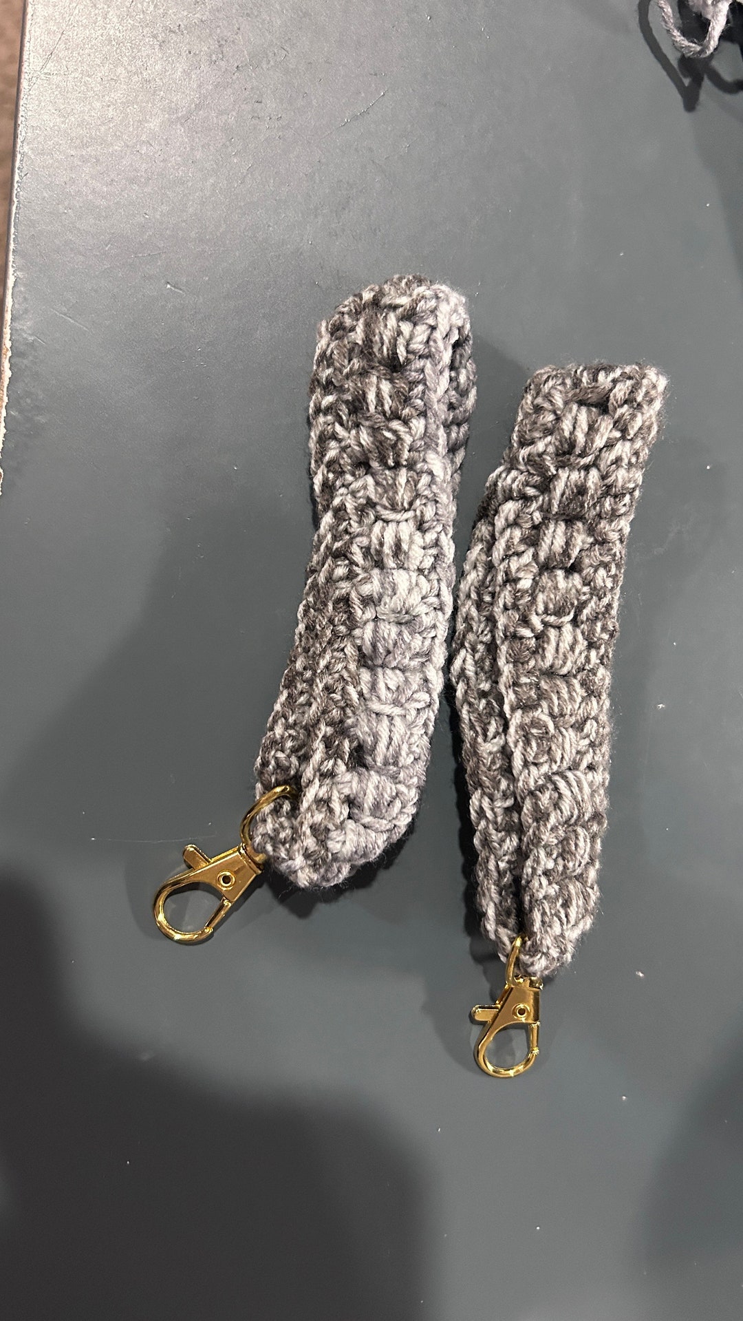Crocheted Bead Keychain Wristlet - Etsy