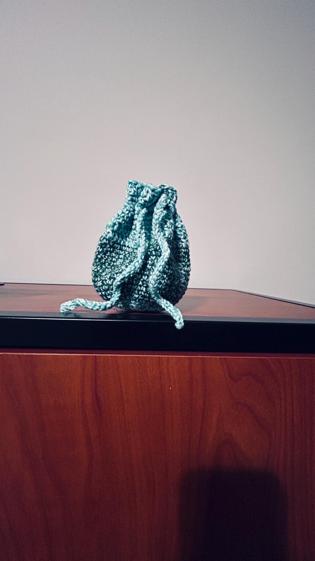 Small Crochet Drawstring Bag - Etsy