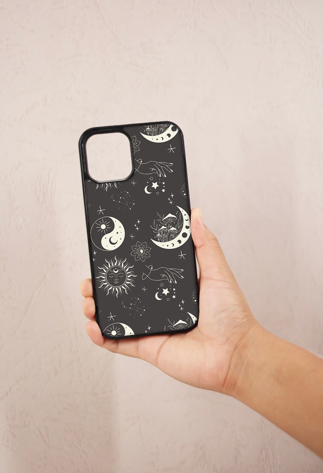 Mystical Sun Moon Yin Yang and Stars iPhone Case, Yin Yang Case, Sun ...