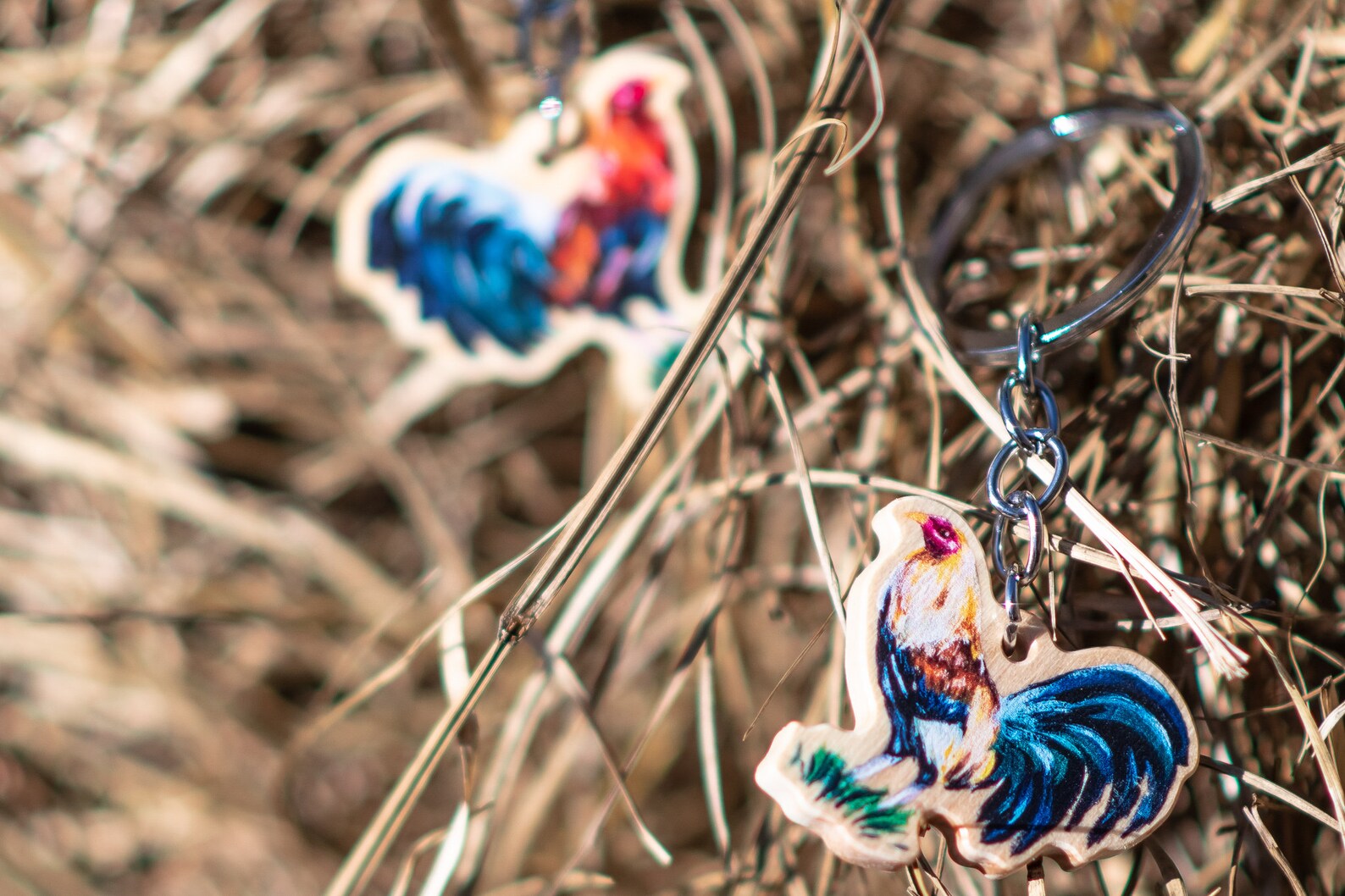 Gallos Finos Keychain - Etsy