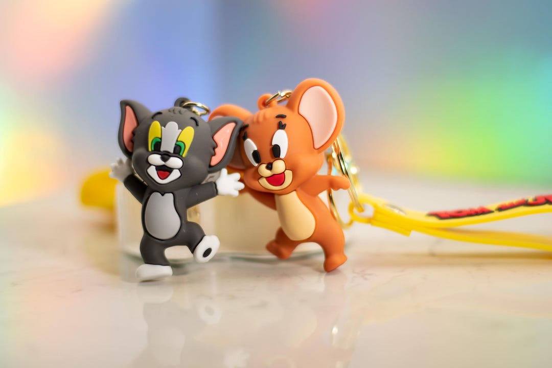 Tom & Jerry Cute 3D Keychain - Etsy