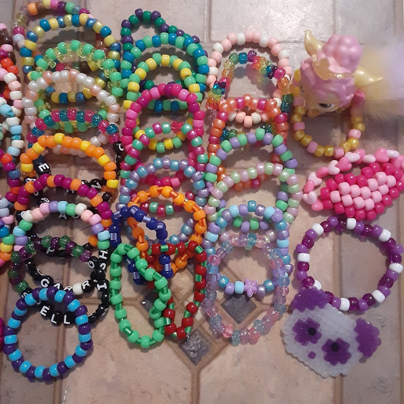 50 Lot Kandi Bracelets - Etsy
