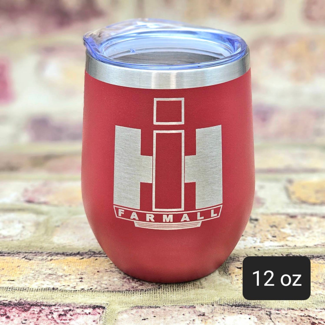 Case IH Farmall Tractor Insulated Laser Engraved Tumbler Cup 12oz is a ...