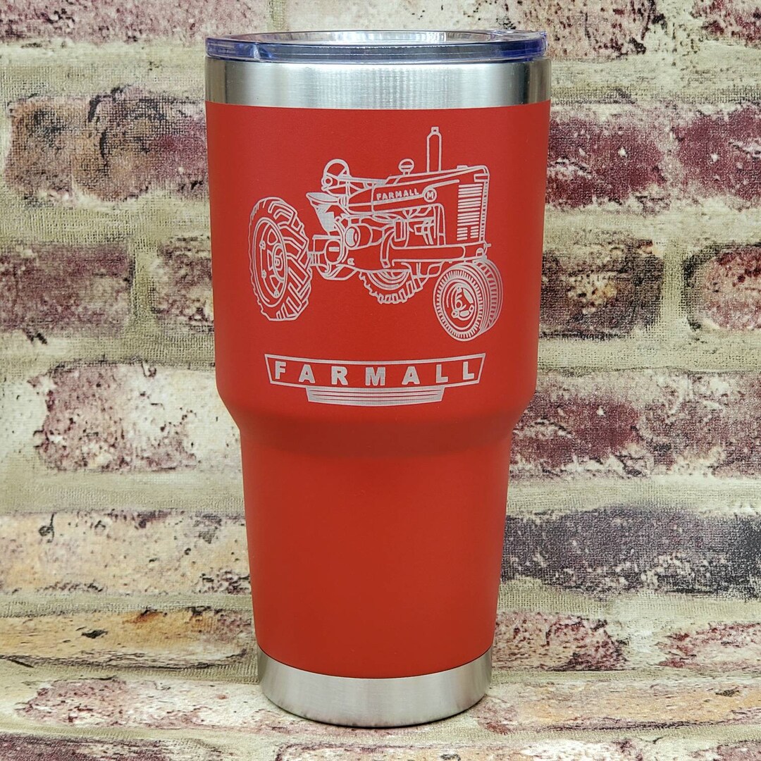 Farmall International Case H Tractor Insulated Laser Engraved Tumbler ...