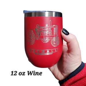 Farmall International Case H Tractor Insulated Laser Engraved Tumbler ...