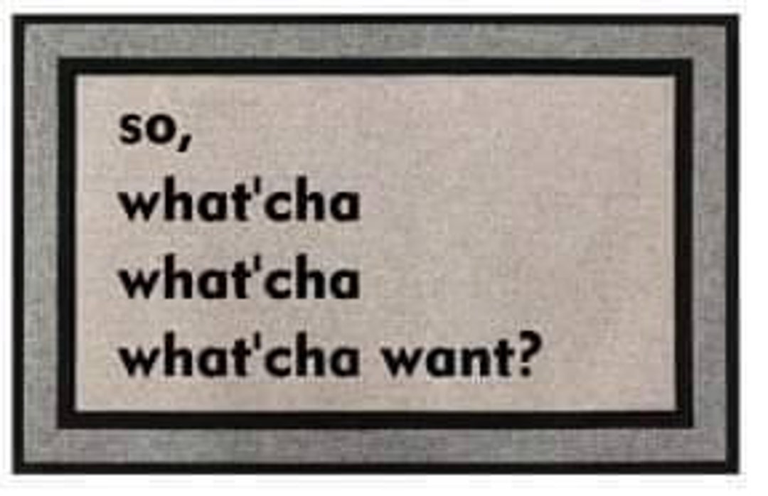 Beastie Boys Whatcha Want Funny Door Mat Heavy Duty No Peeling or Mess ...