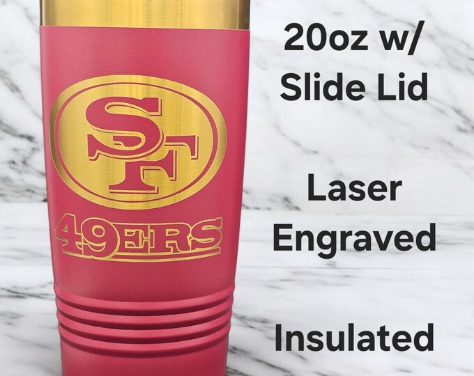 San Francisco 49er Football Tailgate Laser Engraved Insulated Laser ...