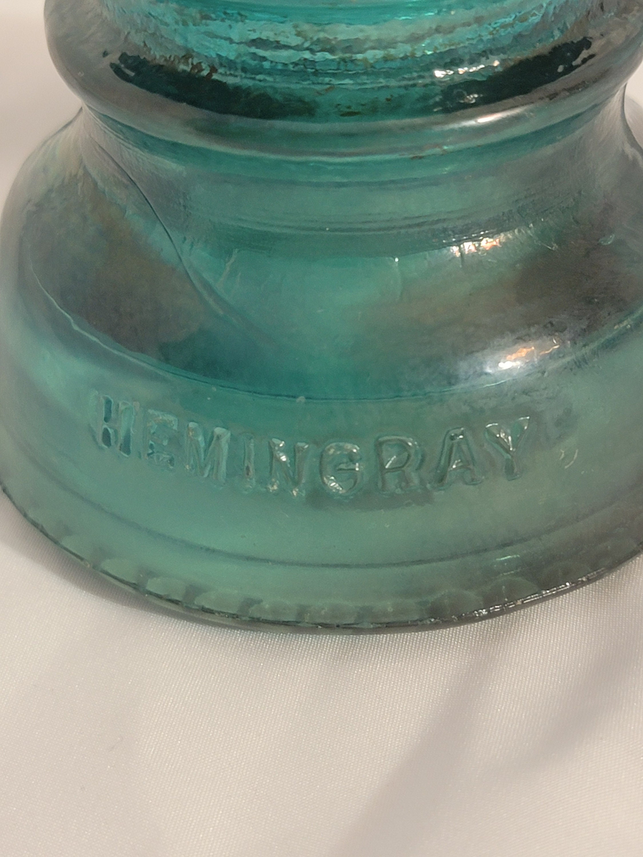 Antique Hemingray No 40 Aqua Glass Insulator 1910 to 1921 - Etsy