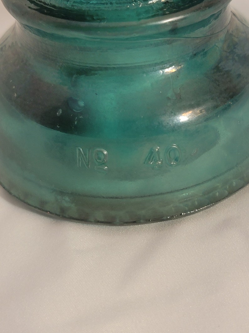 Antique Hemingray No 40 Aqua Glass Insulator 1910 to 1921 - Etsy