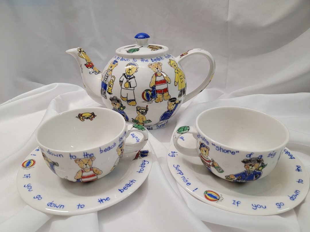 Beach Bears Cardew Design Teapot Cups and Saucers Set - Etsy