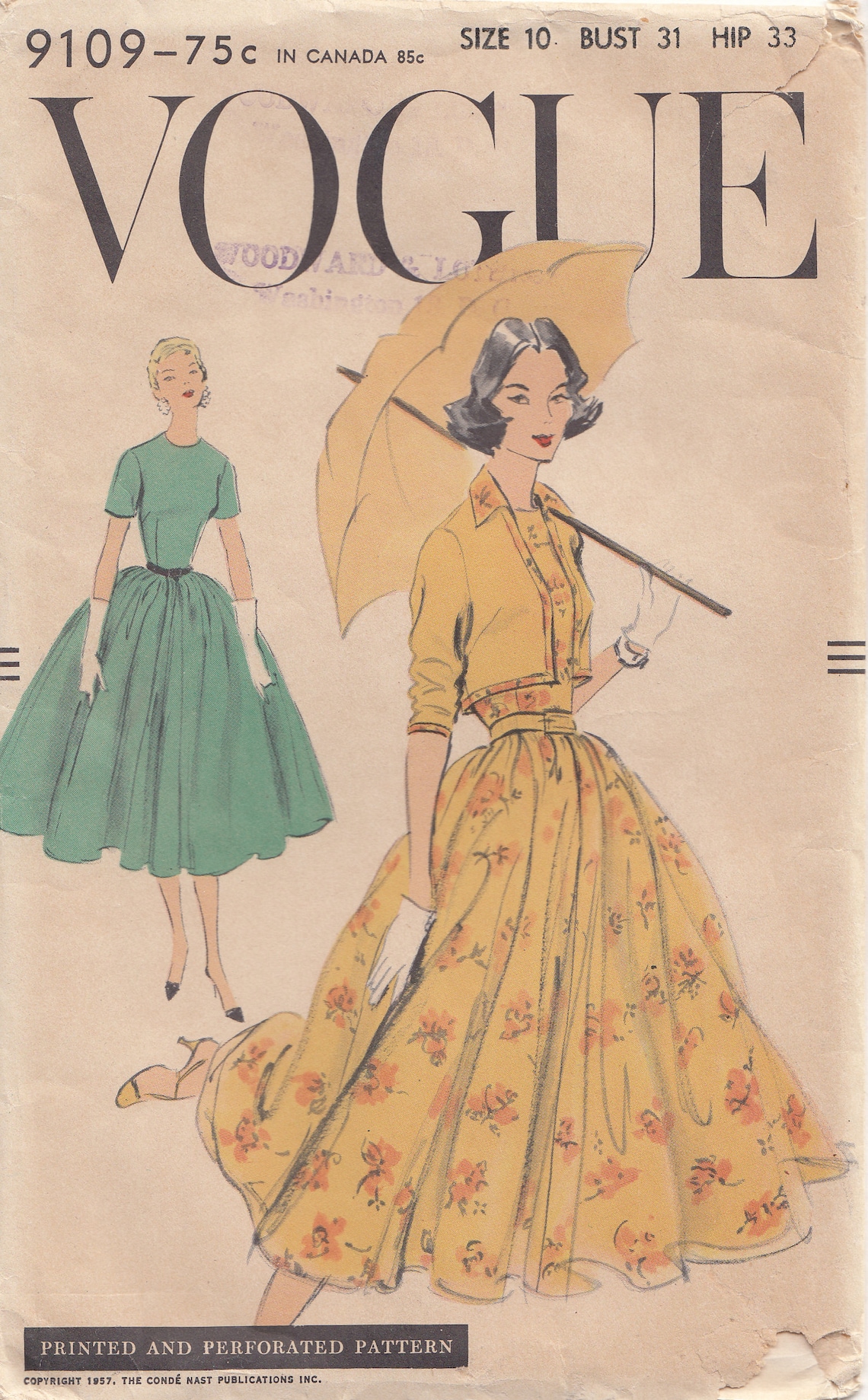 Vintage Dress Sewing Pattern PDF ; Sewing Pattern Video Tutorial ...