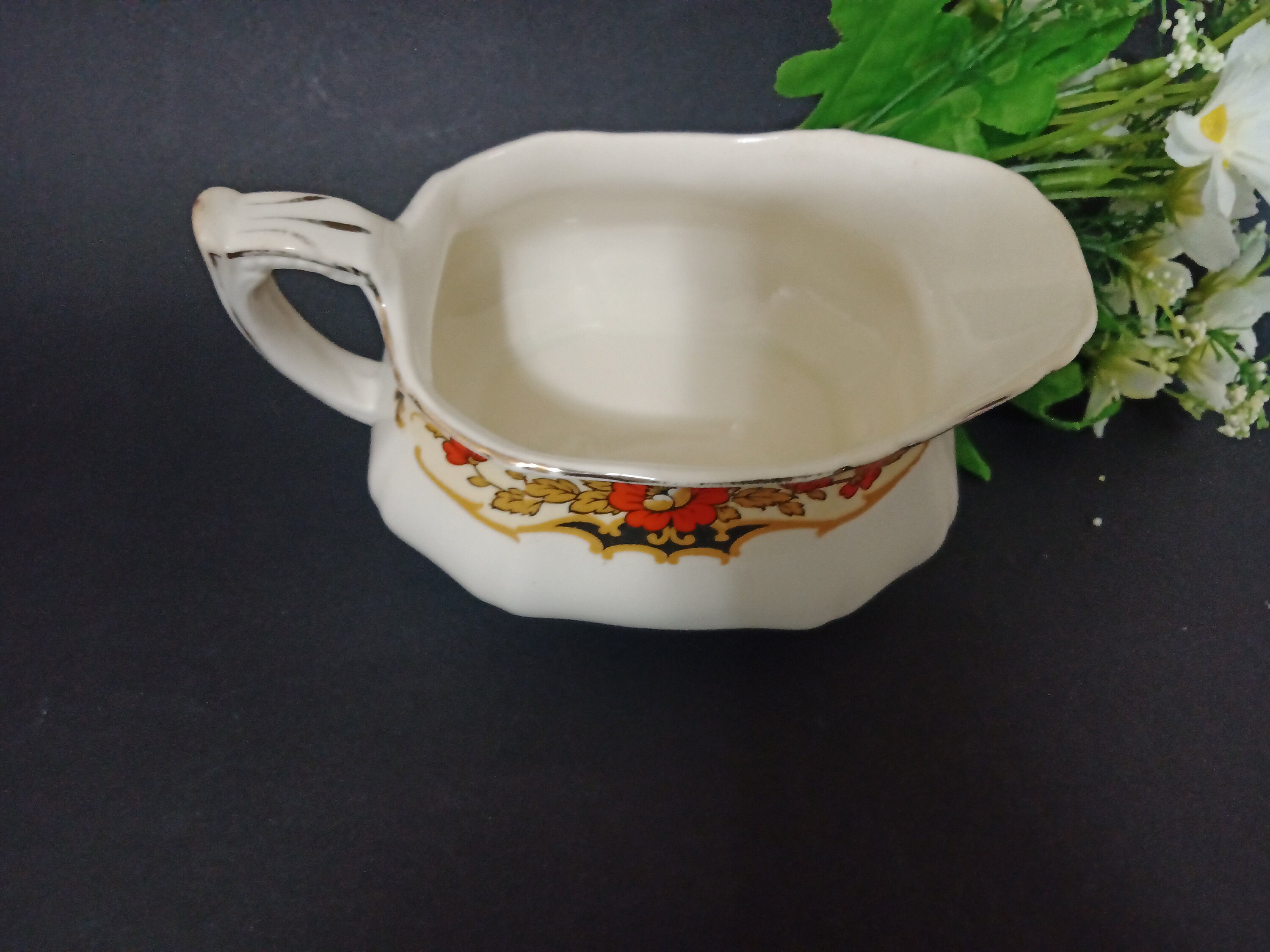 Vintage Creamer Alfred Meakin Harmony Shape Dunkirk Pattern Vintage ...
