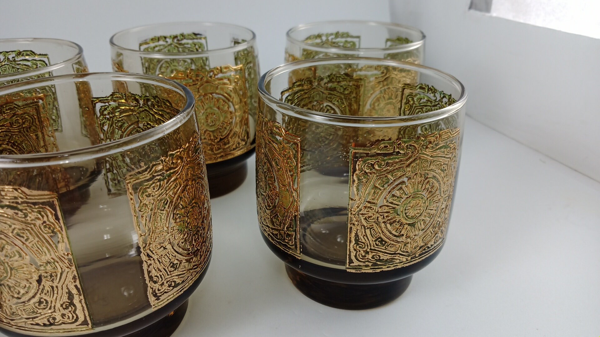 Set of 6 Vintage Libbey Elcyda Tumblers Low Ball Whiskey - Etsy
