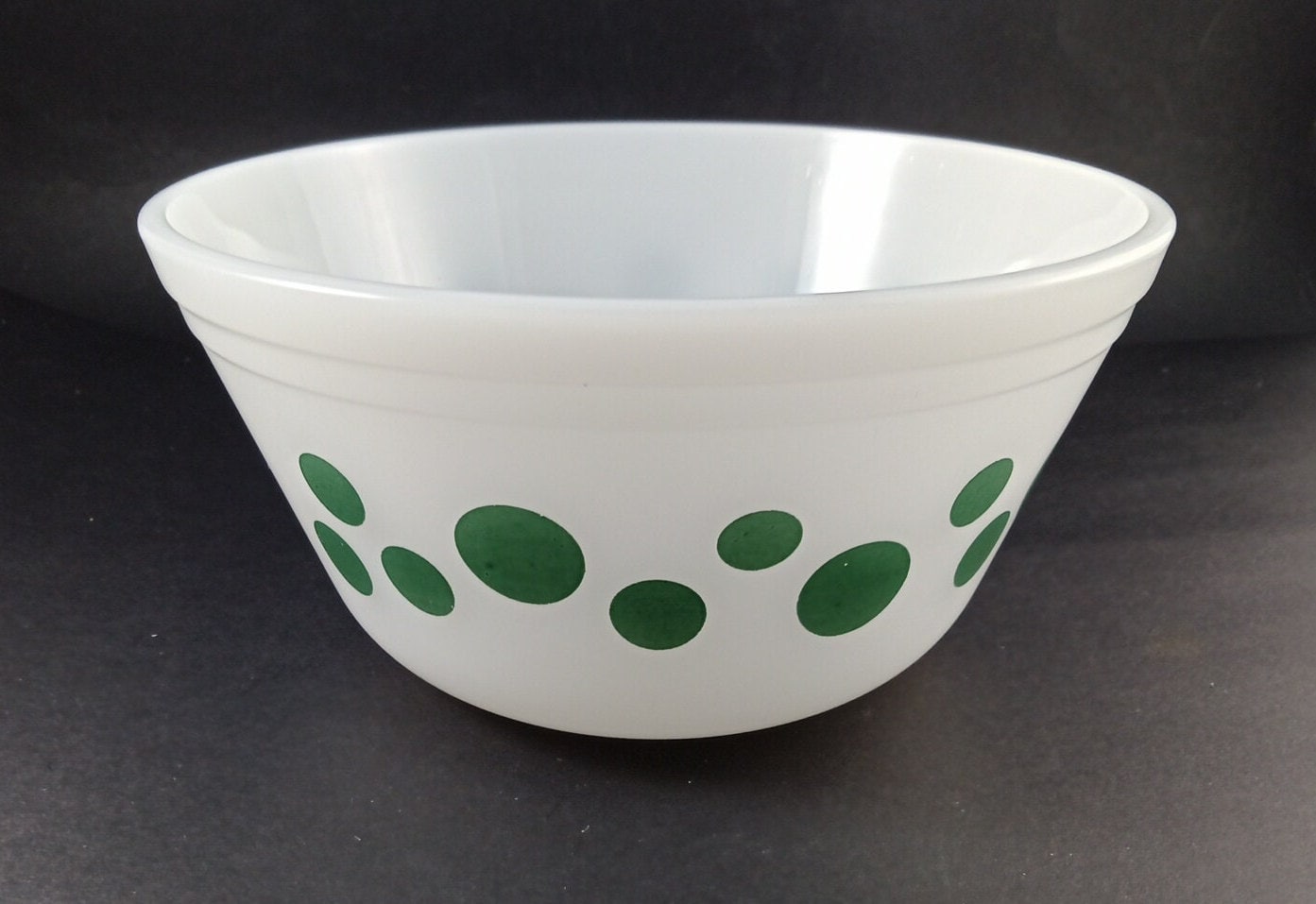 Rare Vintage Federal Glass Polka Dot Splash Proof Mixing Bowls Red and ...