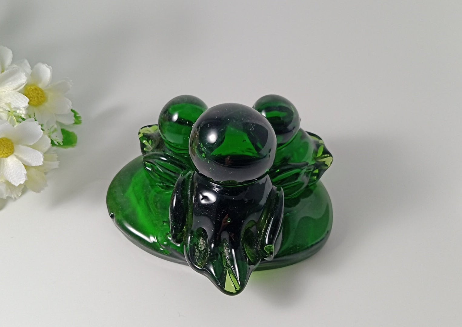 Ron Ray Hand Blown Art Glass Mother Bird With Chicks Birds of Luck or ...