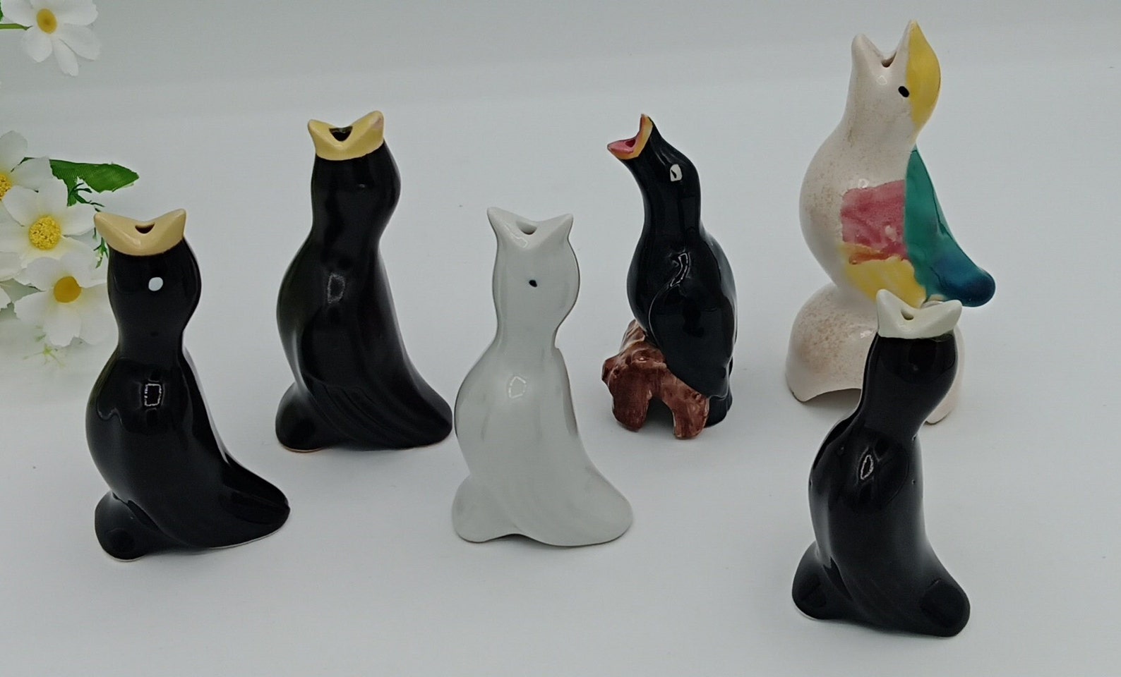 Vintage Flock of Pie Birds Individual or Collection Pie Funnel Pie Vent ...