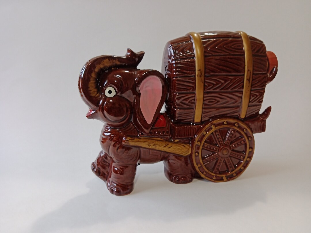 Rare Vintage Elephant Decanter; Hand Painted; Made in Japan - Etsy