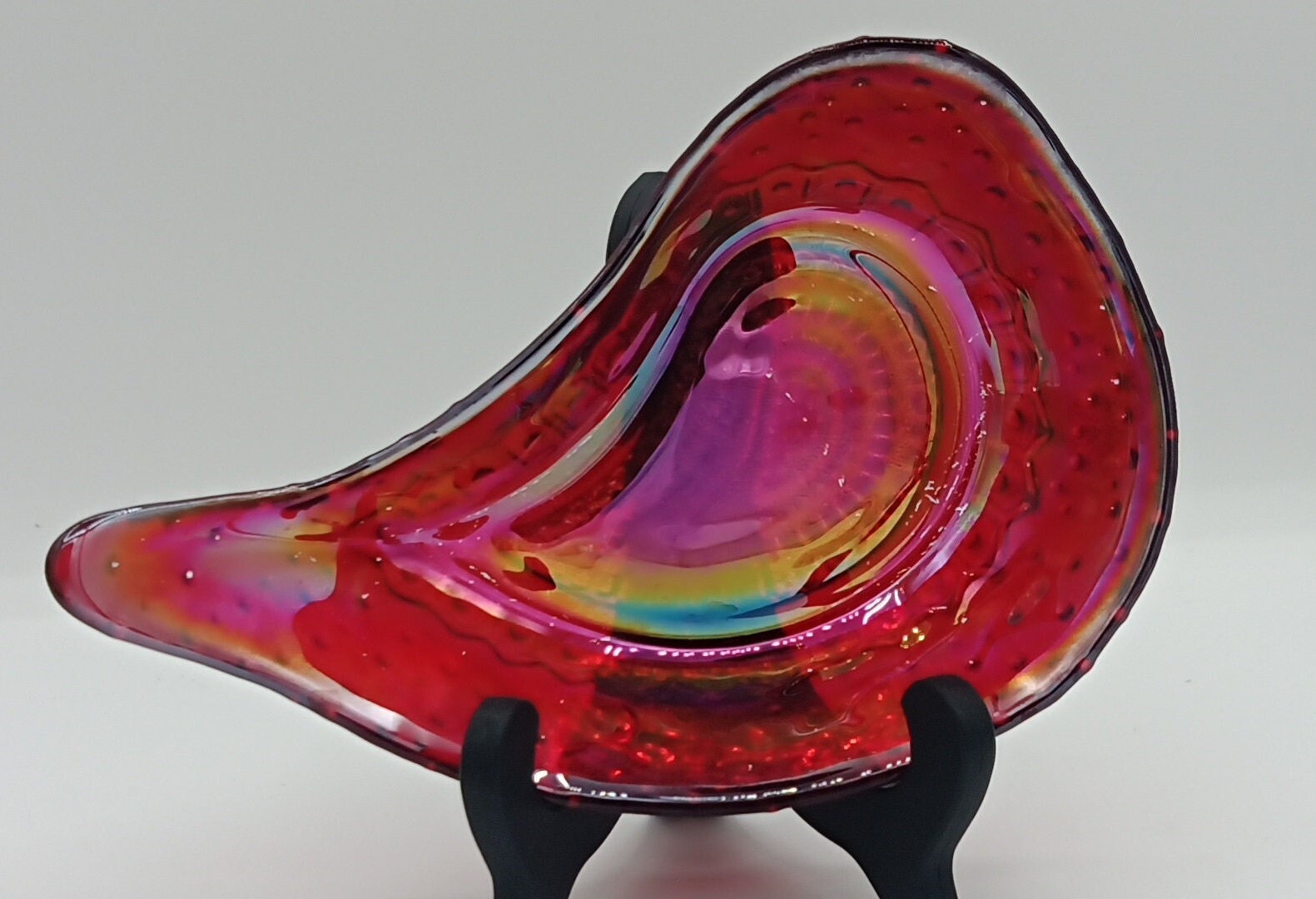 Vintage AKCAM Glass Bowls Unique Kidney/teardrop Shape With Small ...