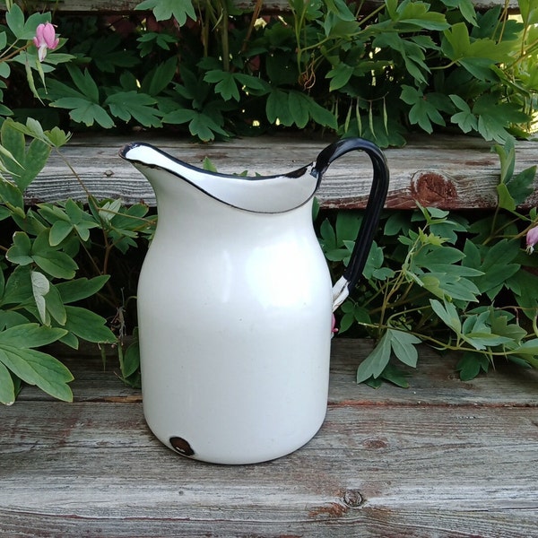 Enamel Pitcher - Etsy