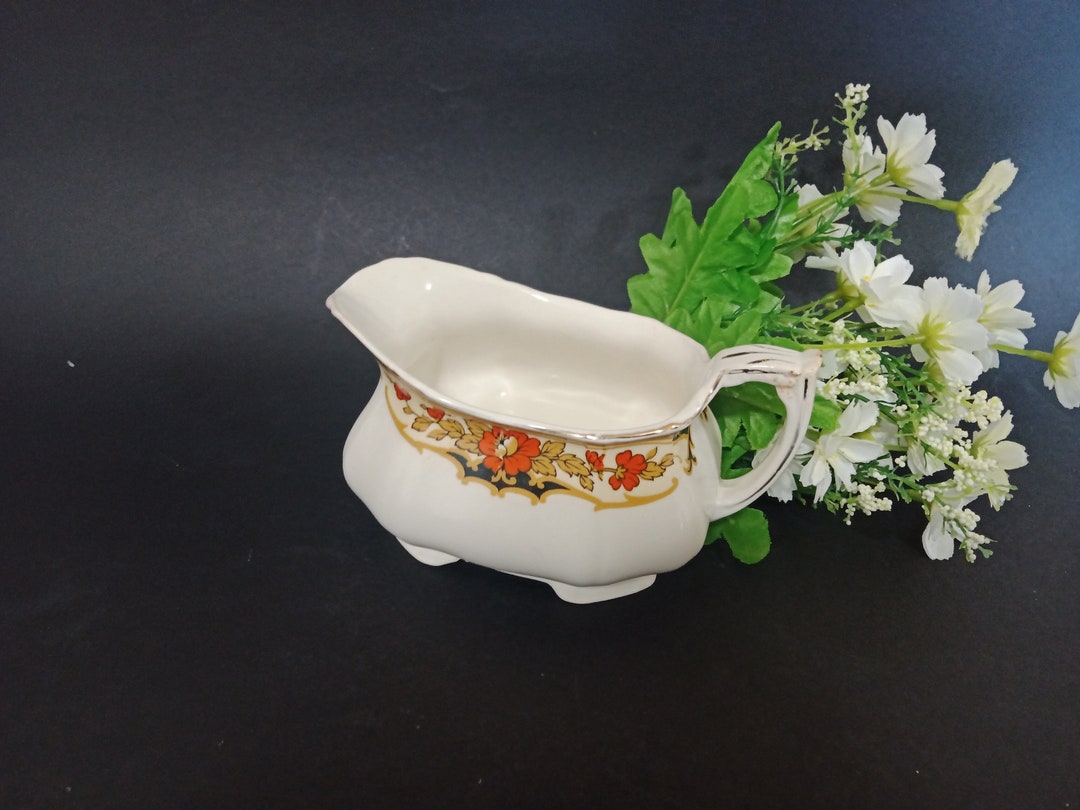Vintage Creamer Alfred Meakin Harmony Shape Dunkirk Pattern Vintage ...