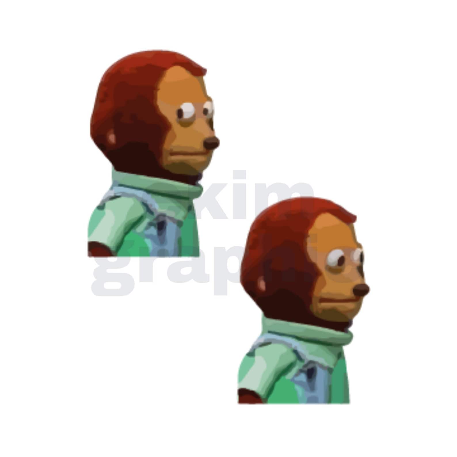 Monkey Side Eye Meme Sticker SVG PNG JPG Funny Meme Digital Download ...