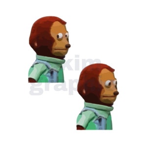 Monkey Side Eye Meme Sticker SVG PNG JPG Funny Meme Digital Download ...