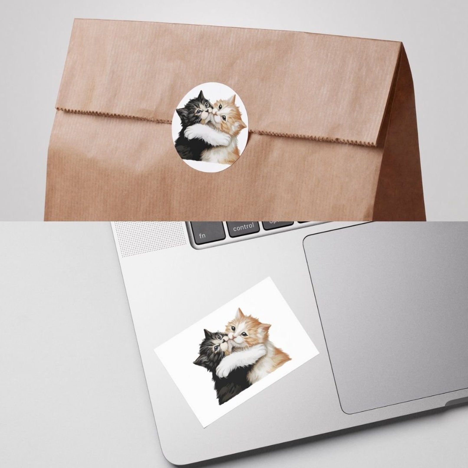 Hugging Cats SVG PNG JPG Cat Sticker Funny Meme Digital Download ...