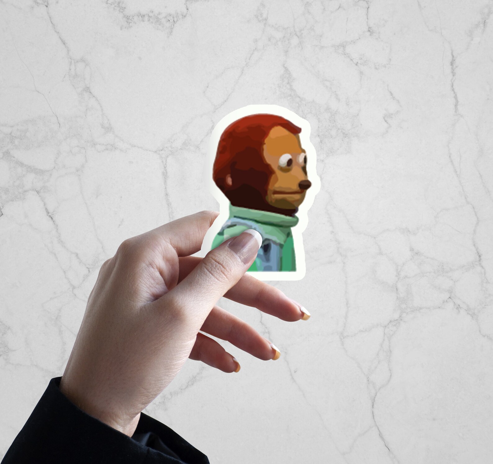 Monkey Side Eye Meme Sticker SVG PNG JPG Funny Meme Digital Download ...