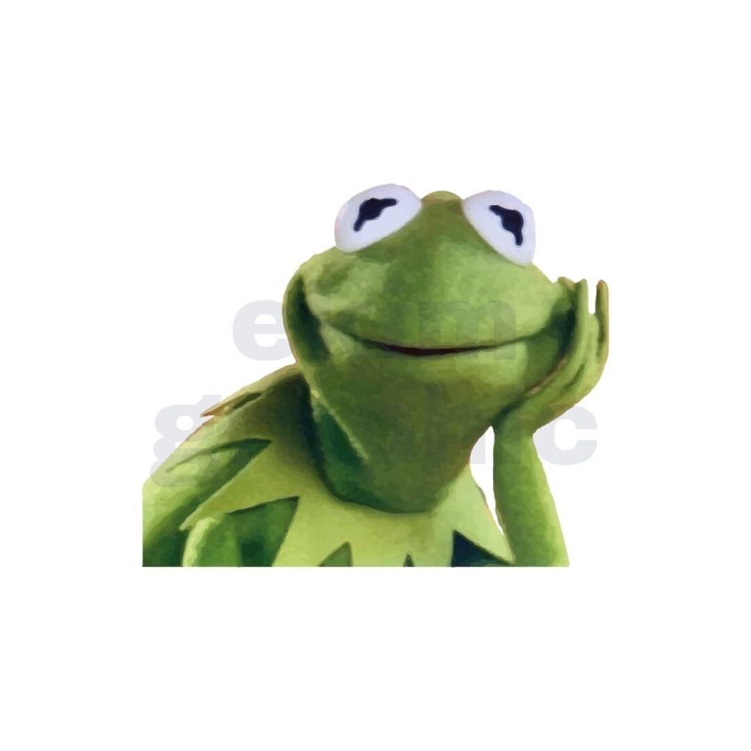 Kermit the Frog SVG PNG JPG Funny Meme Digital Download Sticker T-shirt ...