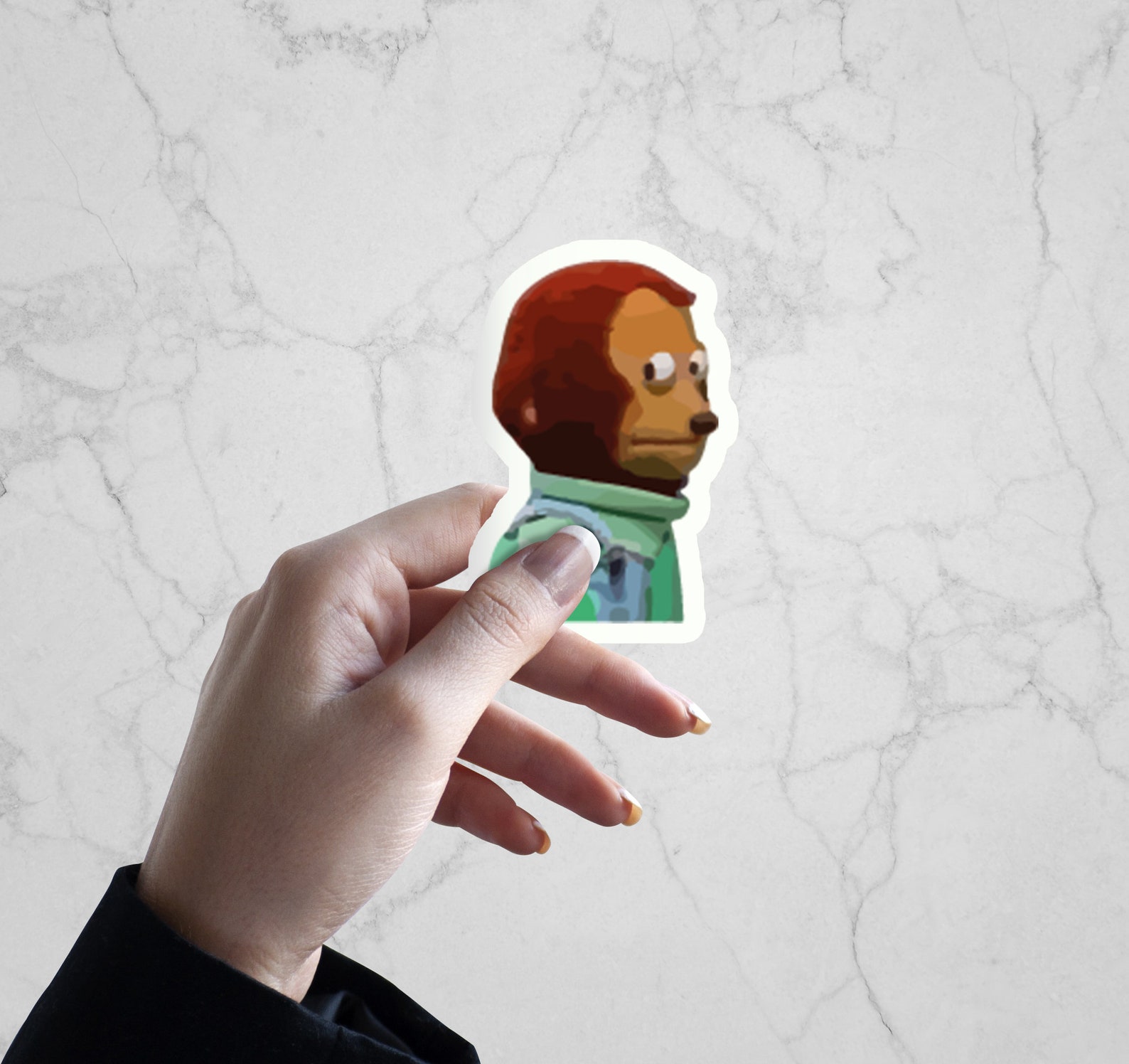 Monkey Side Eye Meme Sticker SVG PNG JPG Funny Meme Digital Download ...