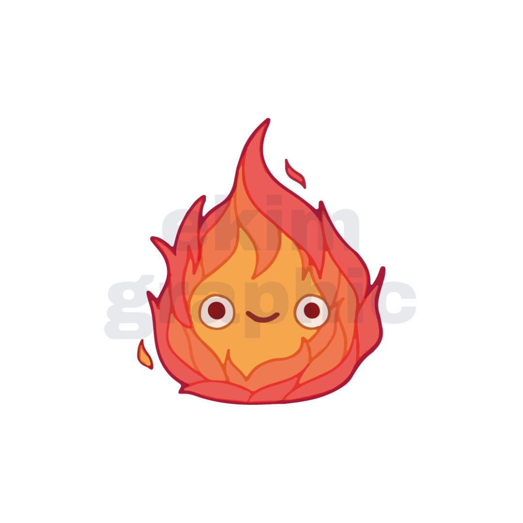 Calcifer SVG PNG JPG This is Fine Digital Download Sticker T-shirt ...