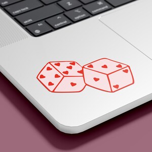 Red Heart Dice SVG PNG JPG Digital Download Sticker T-shirt Design ...