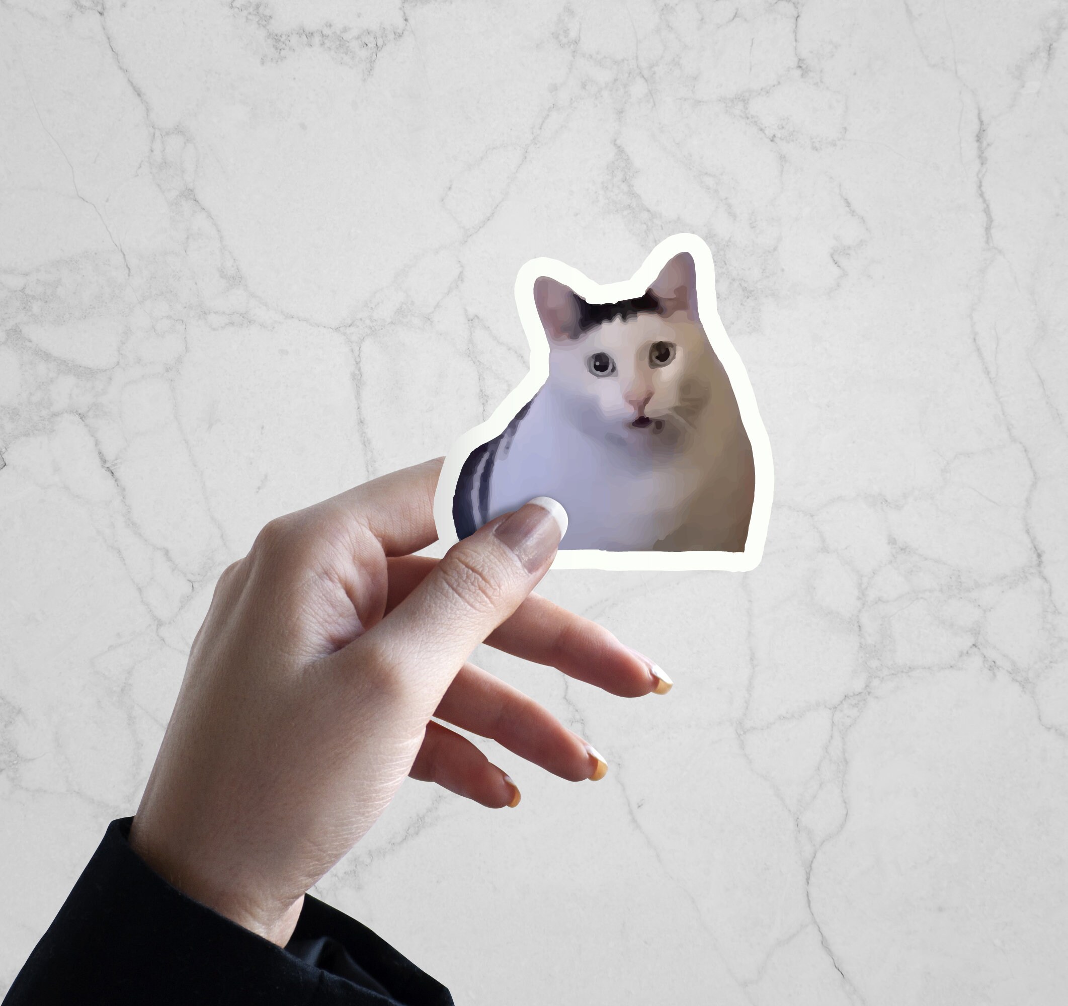 Huh Cat SVG PNG JPG Funny Meme Digital Download Sticker T-shirt Design ...