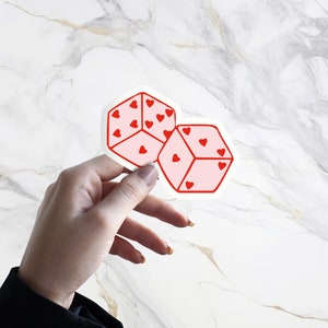 Red Heart Dice SVG PNG JPG Digital Download Sticker T-shirt Design ...
