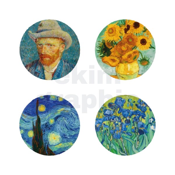 Van Gogh Svg - Etsy