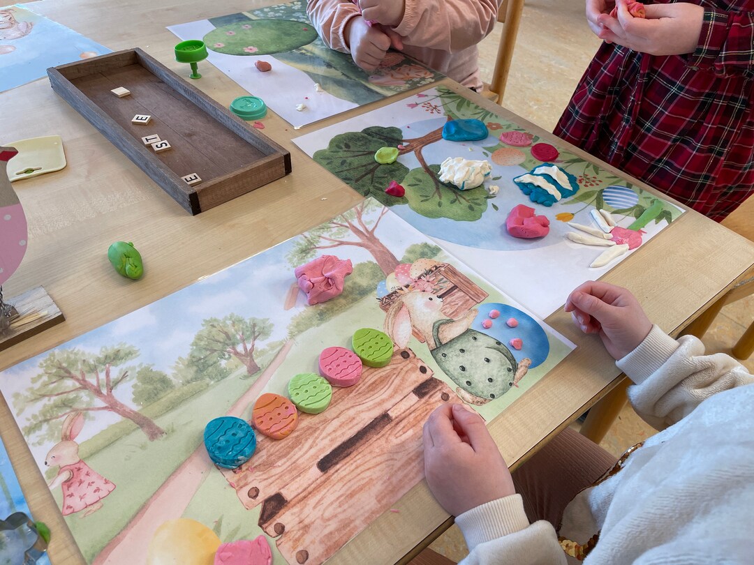 PLAY DOUGH ACTIVITY Mats, Gift for Kids, Busy Book Printable, Quiet ...