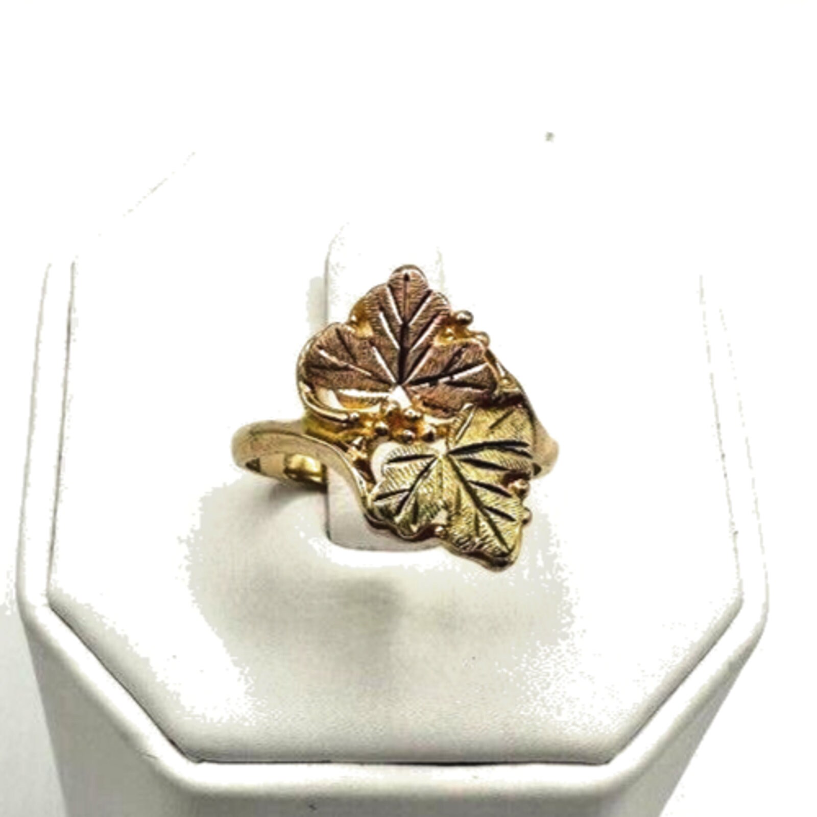 Estate 10K Gold Black Hills Leaves Grapes Ring Size 10 / 4g RI-162 - Etsy