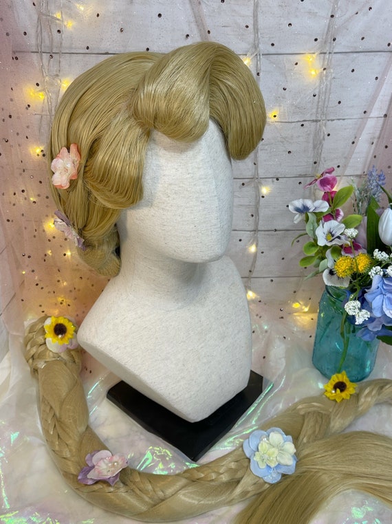 Rapunzel Inspired Hard Front Wig Tangled Cosplay Adult Etsy