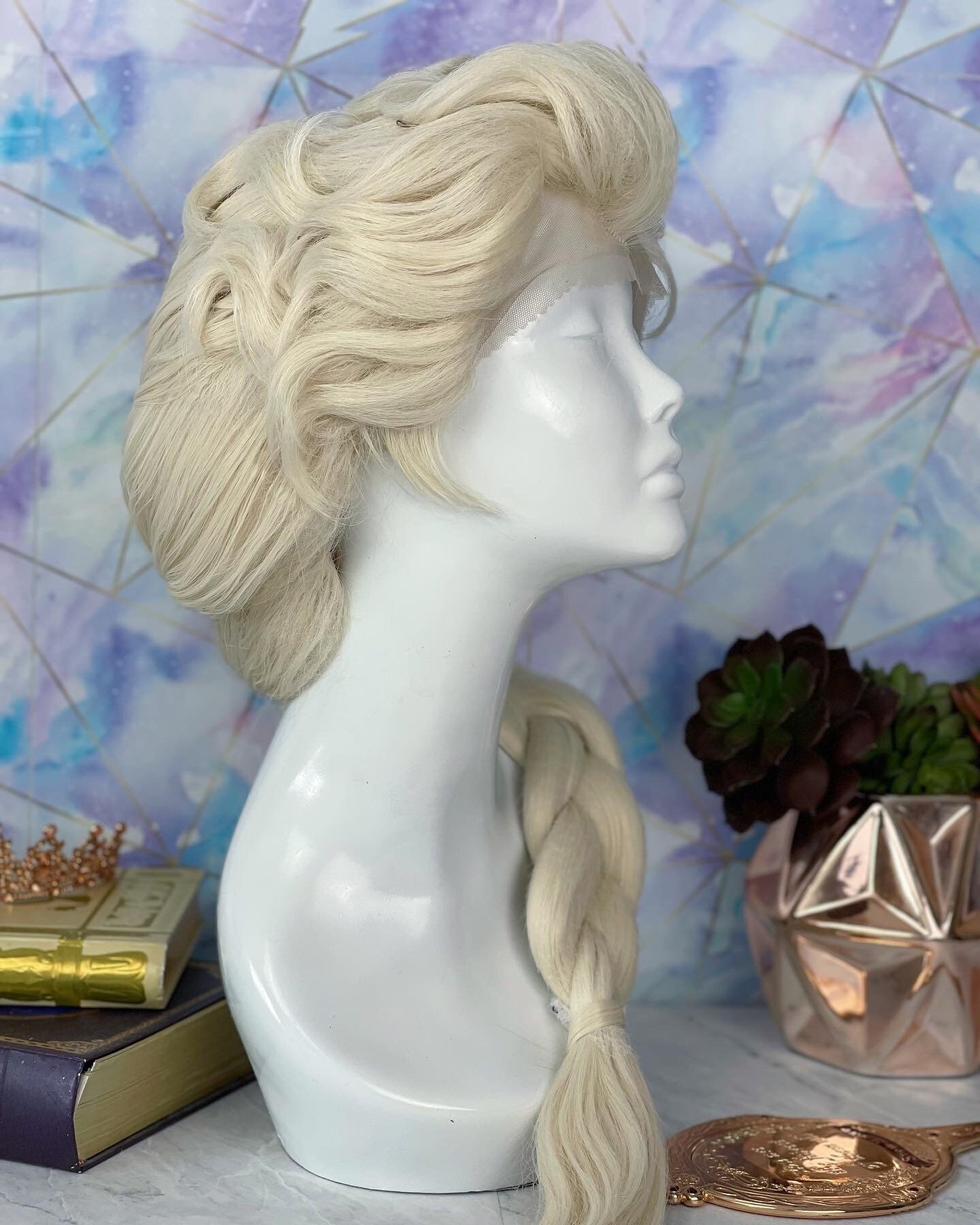 Lace Front Classic Elsa Inspired Braided Wig Frozen High - Etsy