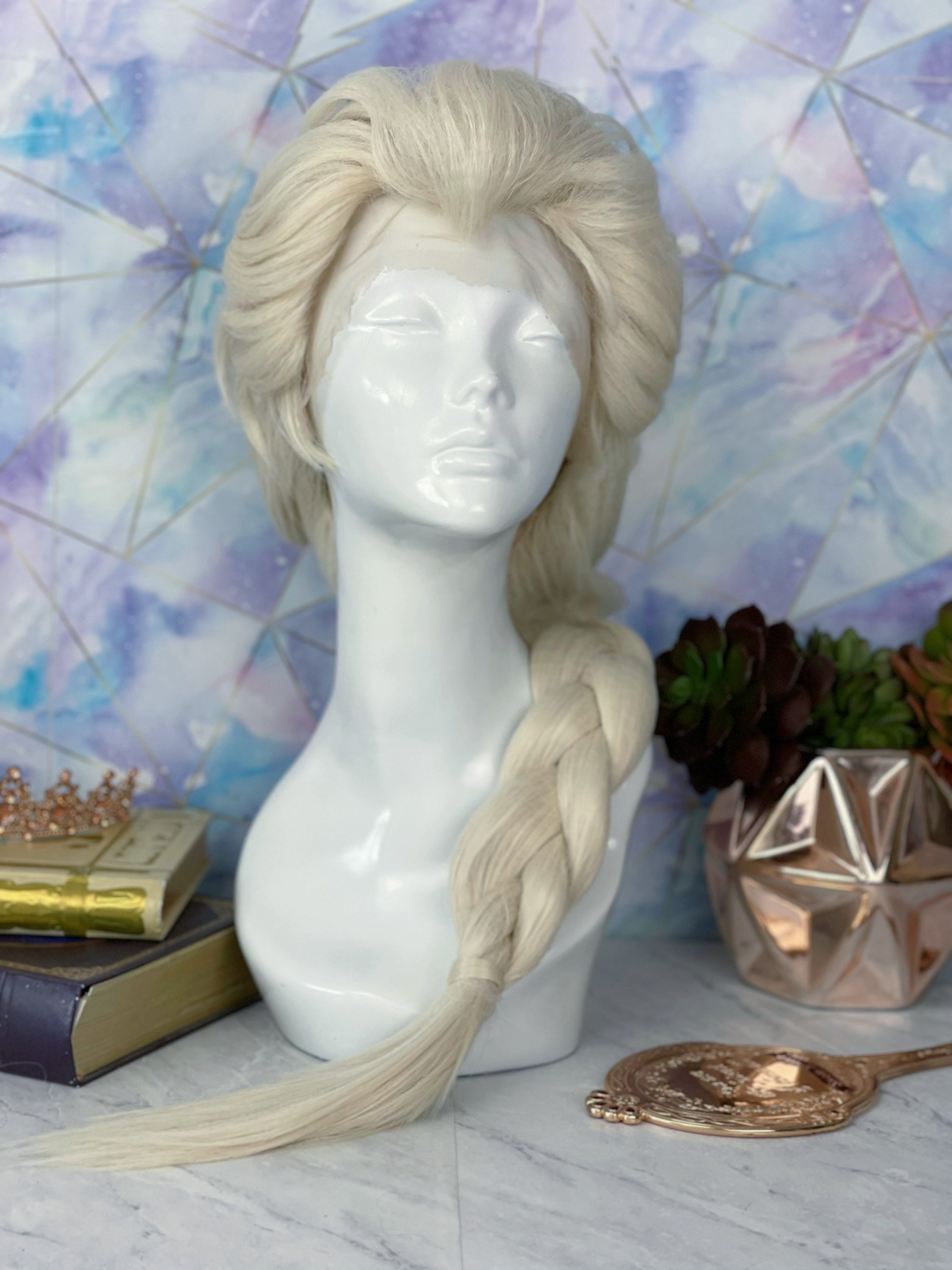 Lace Front Classic Elsa Inspired Braided Wig Frozen High - Etsy