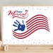 Memorial Day Handprint Kid Craft, Baby Handprint Art, DIY Kids ...
