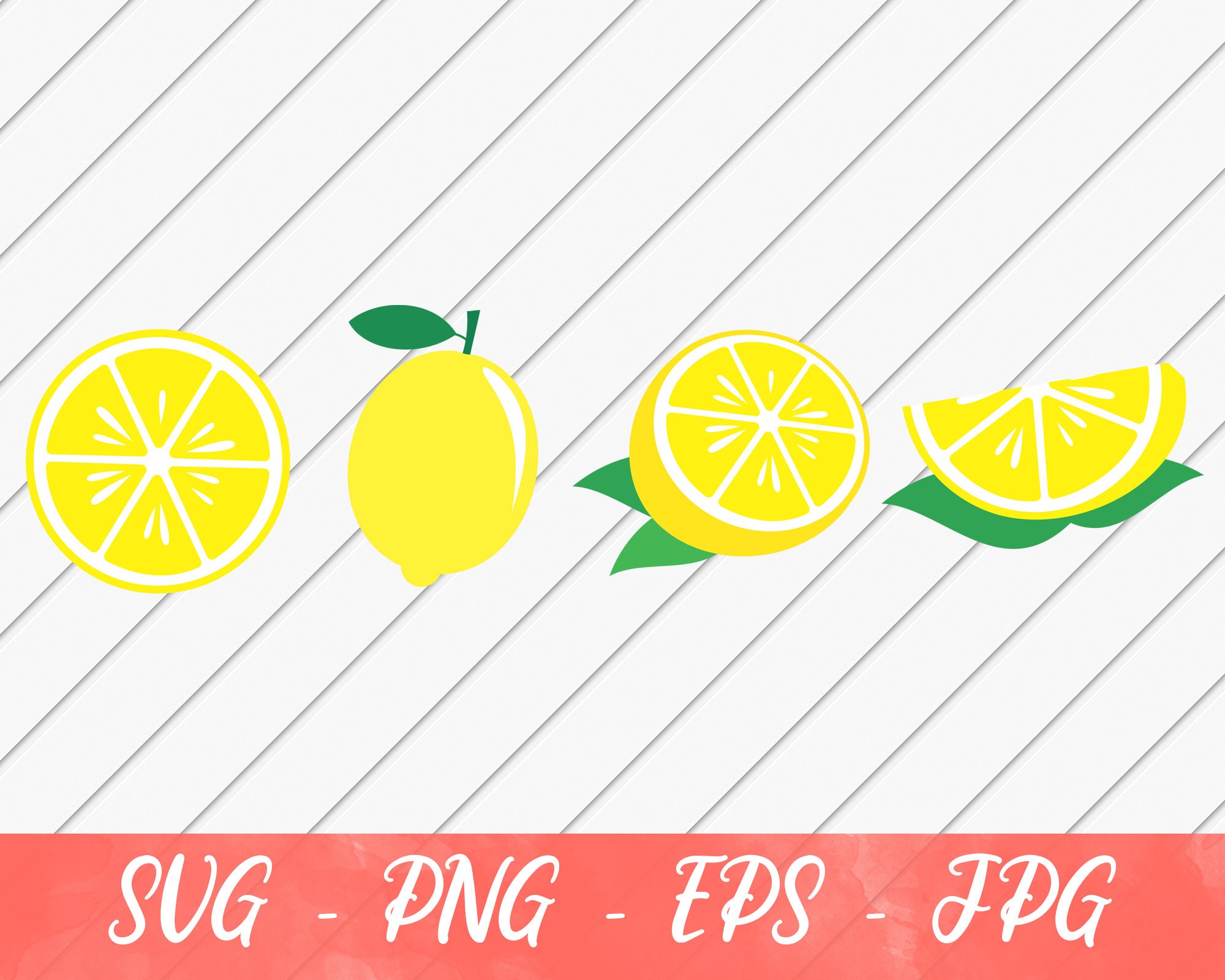 Lemon Slice SVG Fruit Svg Summer SVG Lemon Clipart SVG - Etsy