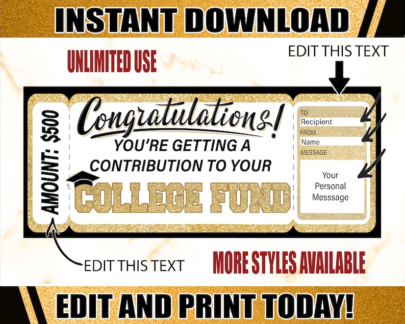 Congratulations Concert Ticket Graduation Concert Ticket - Etsy