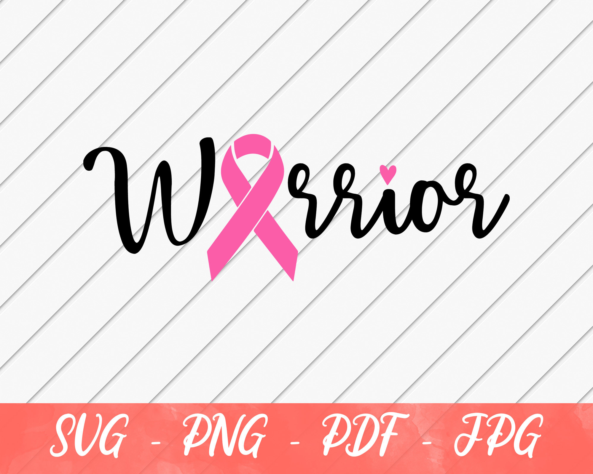 Warrior Breast Cancer SVG Survivor SVG Cancer Ribbon SVG - Etsy Canada